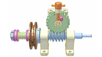 [Mô phỏng cơ cấu cơ khí] Shaft rotation limiter 5 [Mô phỏng cơ cấu cơ